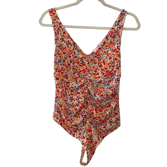 Leith | Tops | Leith One Piece Foral Cottagecore Prairie Thong Stretch ...